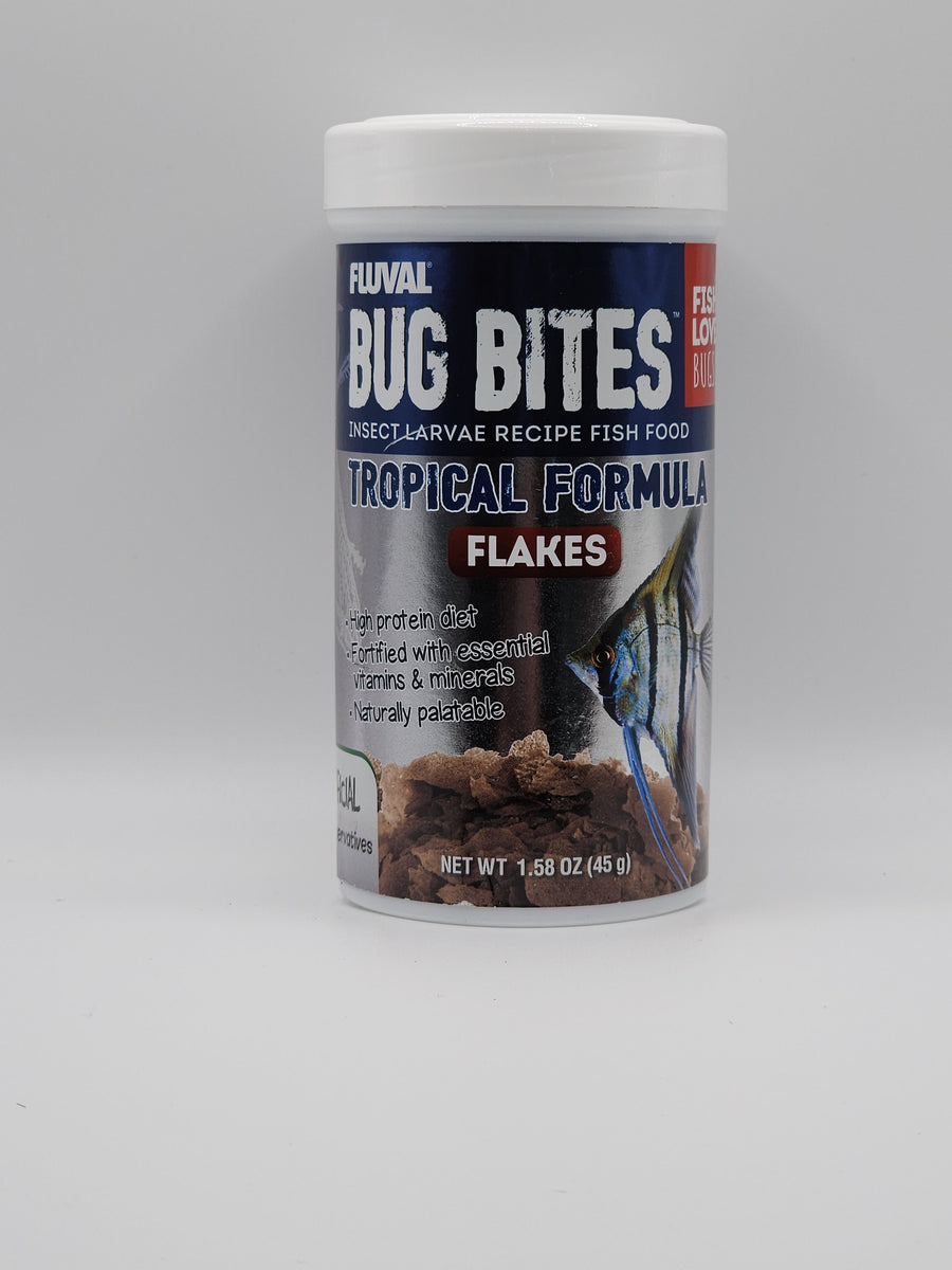 Fluval Bug Bites Tropical Flakes - 1.58oz | West Lake Aquatics