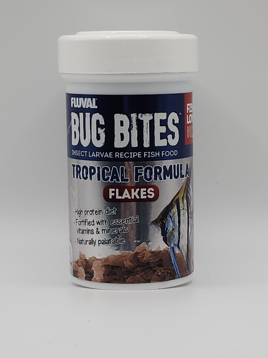 Fluval Bug Bites Tropical Formula Flakes.63oz – West Lake Aquatics