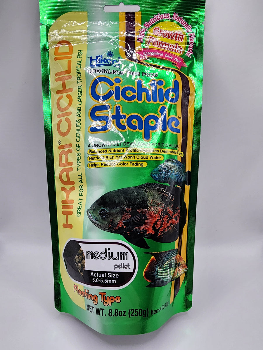 Hikari Cichlid Staple MED Floating Pellet 8.8oz – West Lake Aquatics
