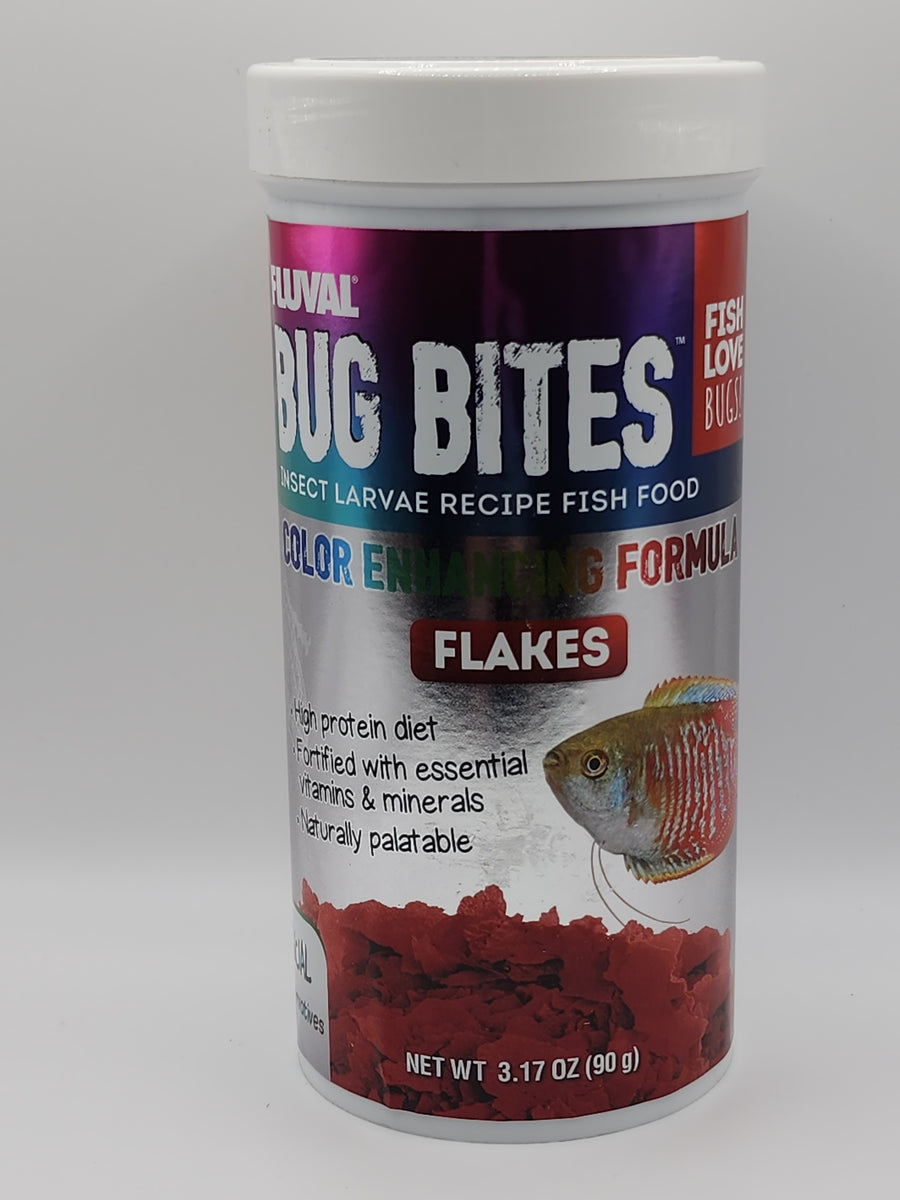 Fluval Bug Bites Color Enhancing Flakes 3.17oz – West Lake Aquatics
