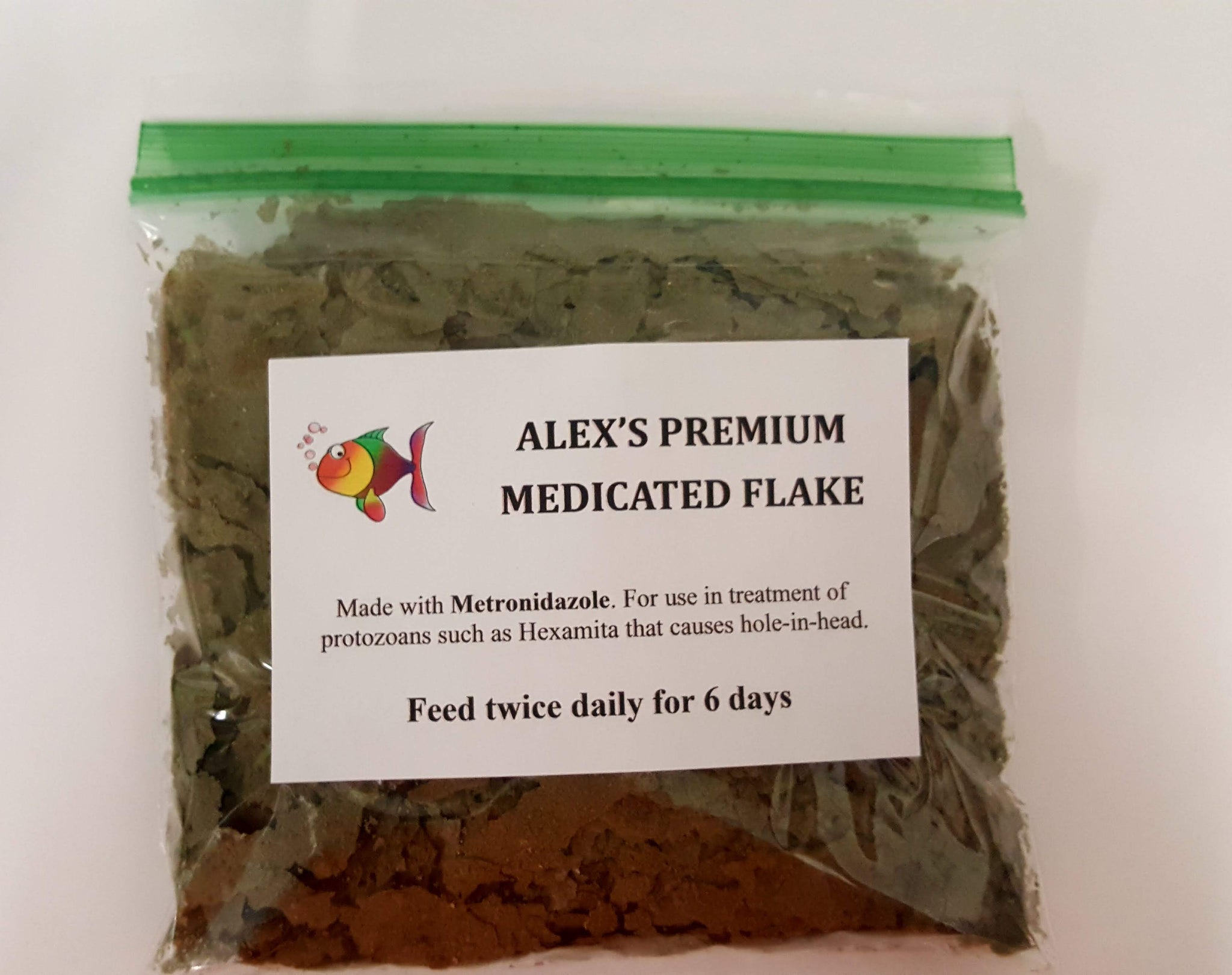 Alex's Premium Medicated Flake 2oz – West Lake Aquatics